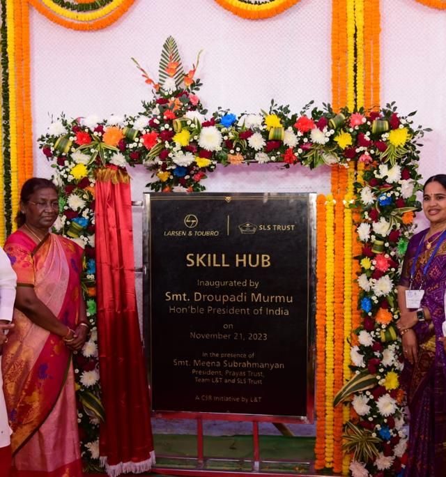Hon’ble President Of India Inaugurates L&T Skill Training Hub In Odisha